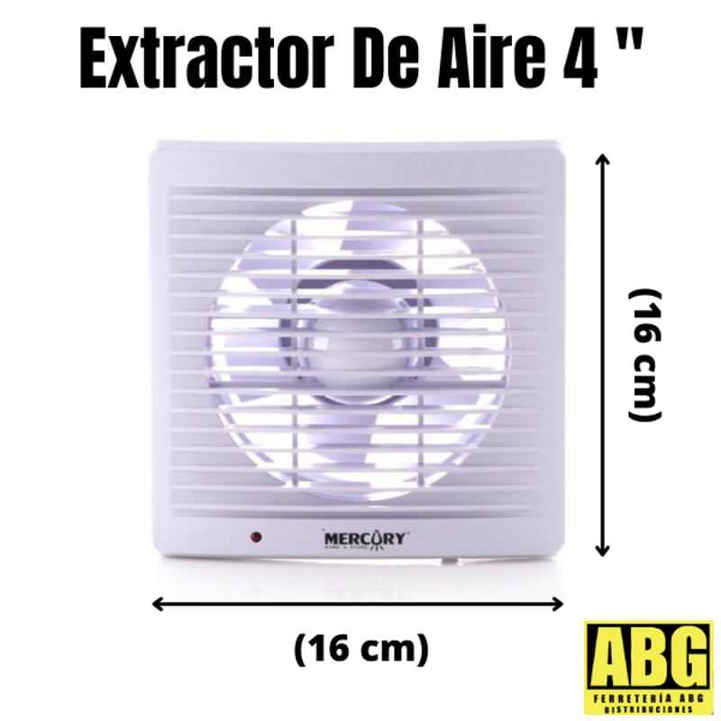 Extractor De Aire 4 '' Con Rejilla Blanco MERCURY | falabella.com
