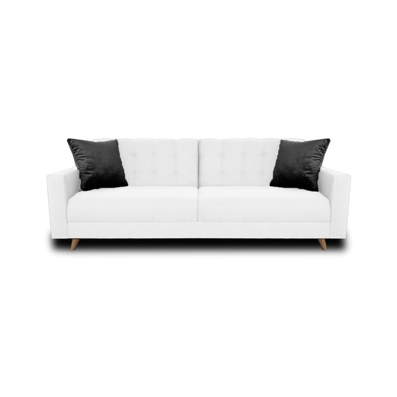 SOFÁ CAMA RUBÍ ECOCUERO BLANCO MAGIC CLASS | falabella.com