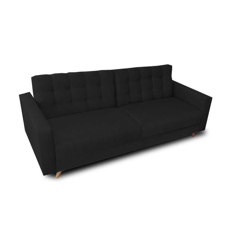 SOFÁ CAMA RUBÍ MICROFIBRA NEGRO MAGIC CLASS | falabella.com