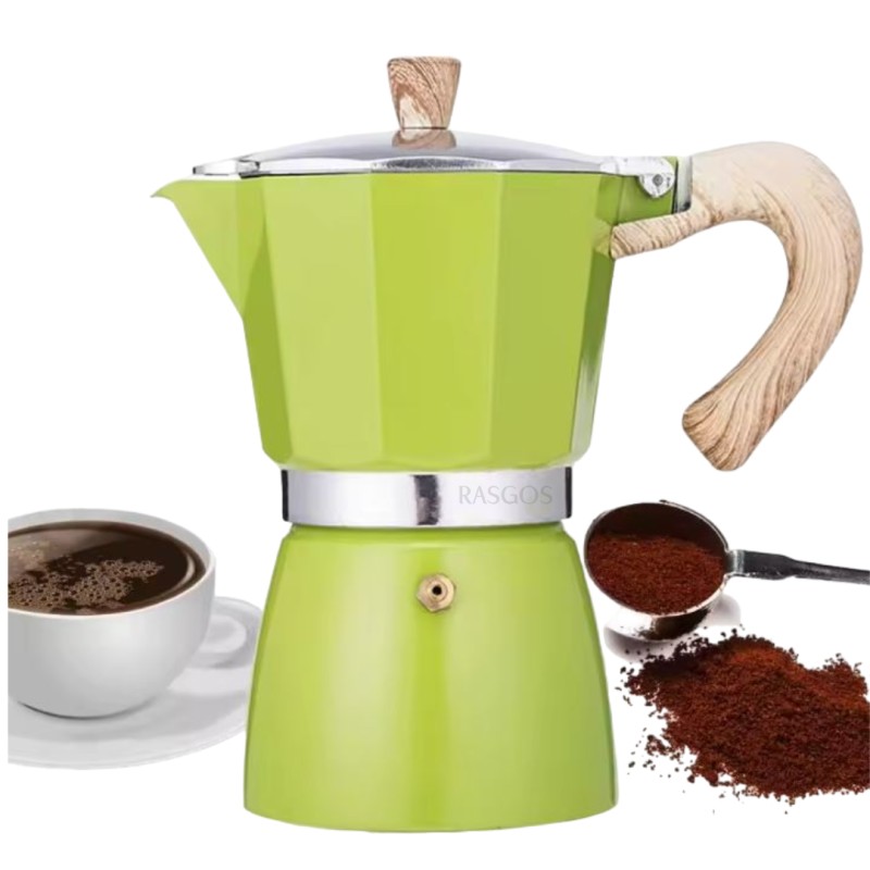 Cafetera Moka Italiana Verde 6 Tazas 300ml Bialetti Espresso GENERICO ...