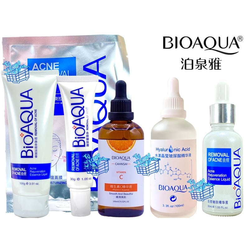 Kit x6 Anti Acne - vitamina c y acido hialuronico Bioaqua BIOAQUA ...