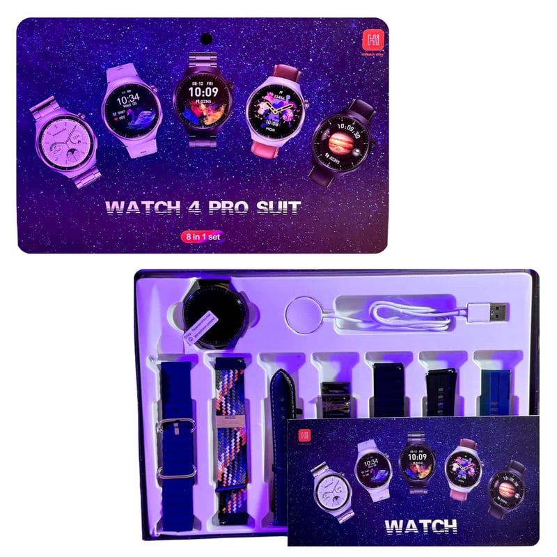 SMARTWATCH SUITE WATCH 4 VERSION 9 EN 1 MARCO NEGRO GENERICO ...