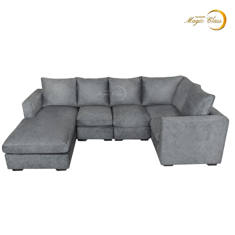 SALA MODERNA MINERVA MICROFIBRA GRIS MAGIC CLASS | falabella.com