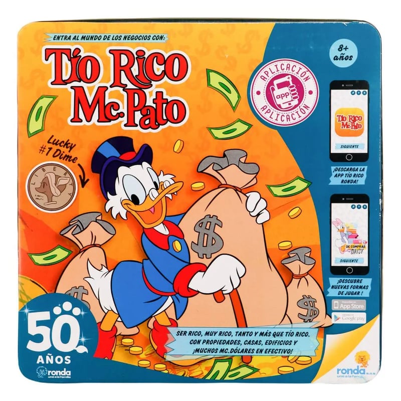 Juego De Mesa Tío Rico Mcpato Edición 50 Aniversario Niños RONDA ...