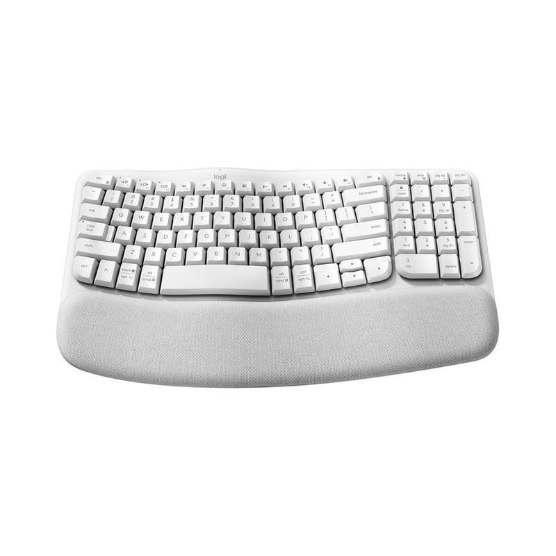 Teclado Logitech Wave Keys Ergonómico Inalámbrico Blanco LOGITECH ...