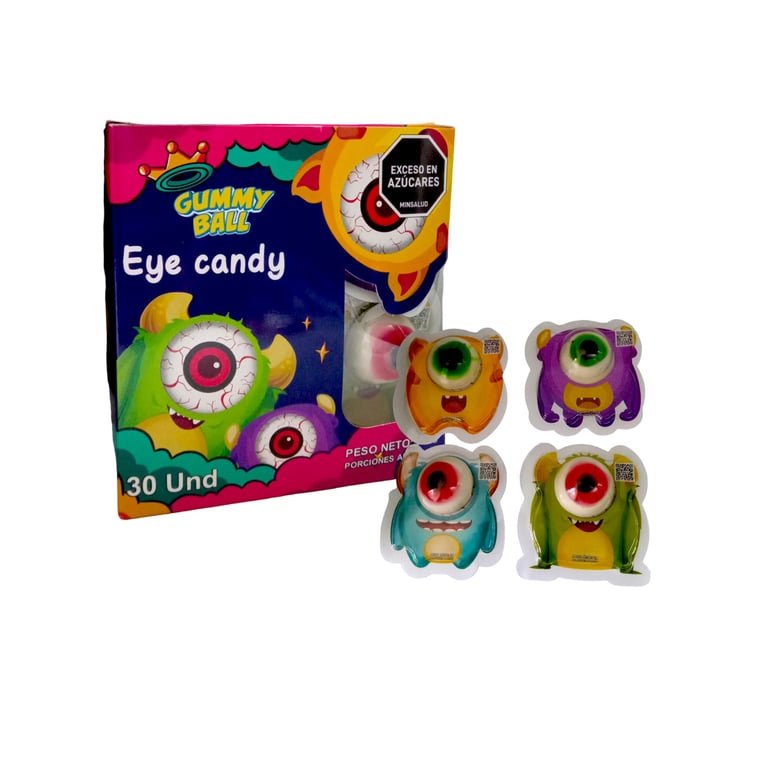 Dulces Gomitas Gummy Ball Ojos Ojitos Monstruos X60und GARABATOS ...