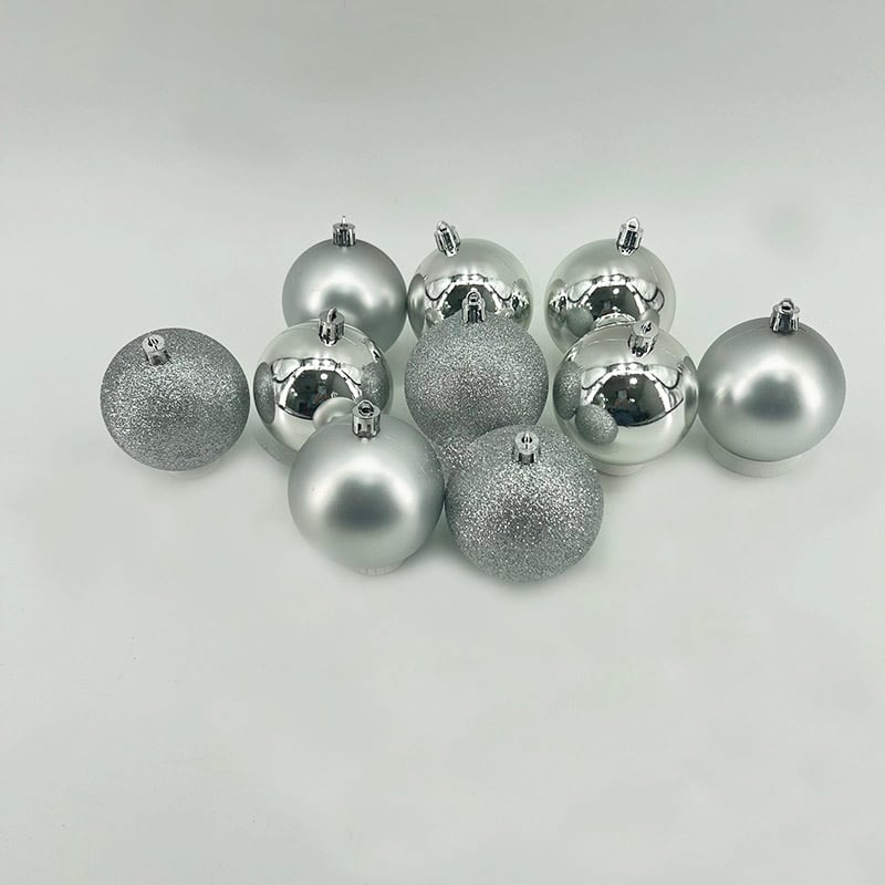 BOLA TUBO 7CM X 10 PC PLATEADO BURICA | falabella.com