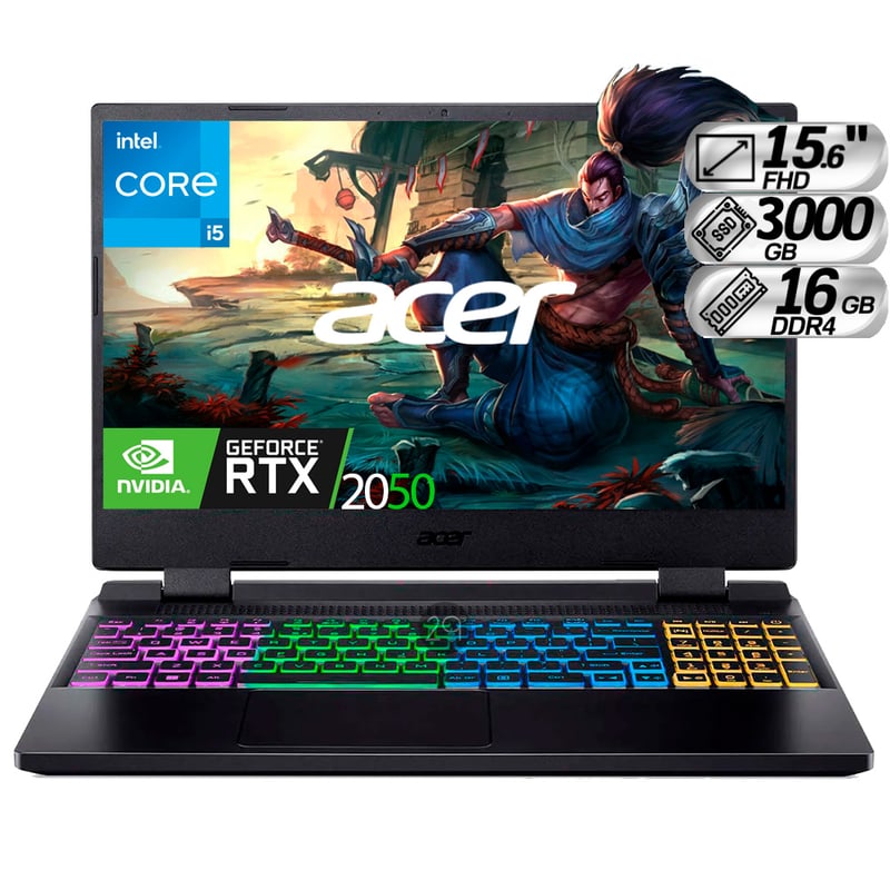 Computador Portatil Acer Nitro Intel Core I5 Mem 20gb Ssd 3tb Rxt 2050 ...