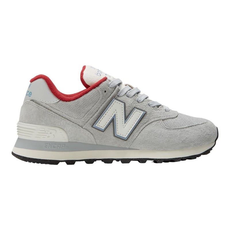 Tenis New Balance 574 Femenino-Gris/Rojo NEW BALANCE | falabella.com