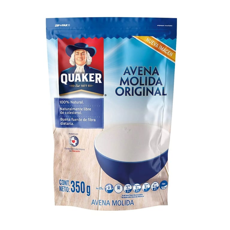 Avena Quaker Molida Doypack x 350g QUAKER | falabella.com
