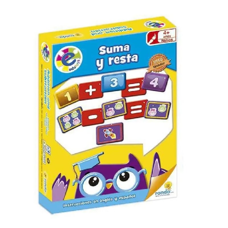 Juego Educativo Matemáticas Suma Y Resta Para Niños Niñas RONDA ...