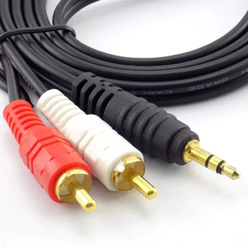 Cable 2x1 Auxiliar Audio 3 Mtrs 3.5mm Auxiliar Rca GENERICO | falabella.com