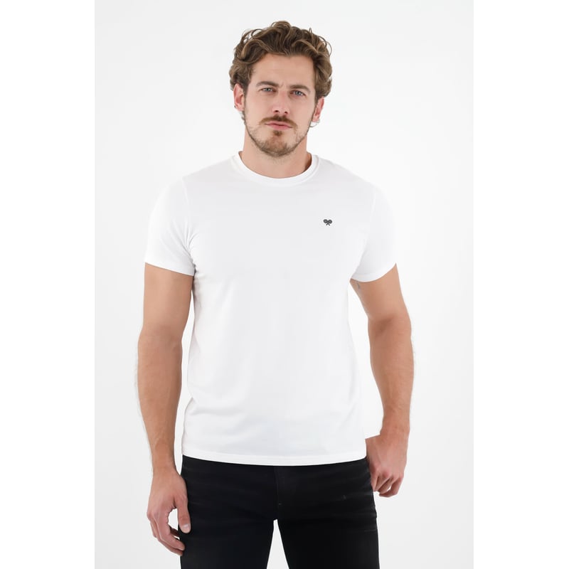 Camiseta blanca con raqueta estampada para hombre TENNIS | falabella.com