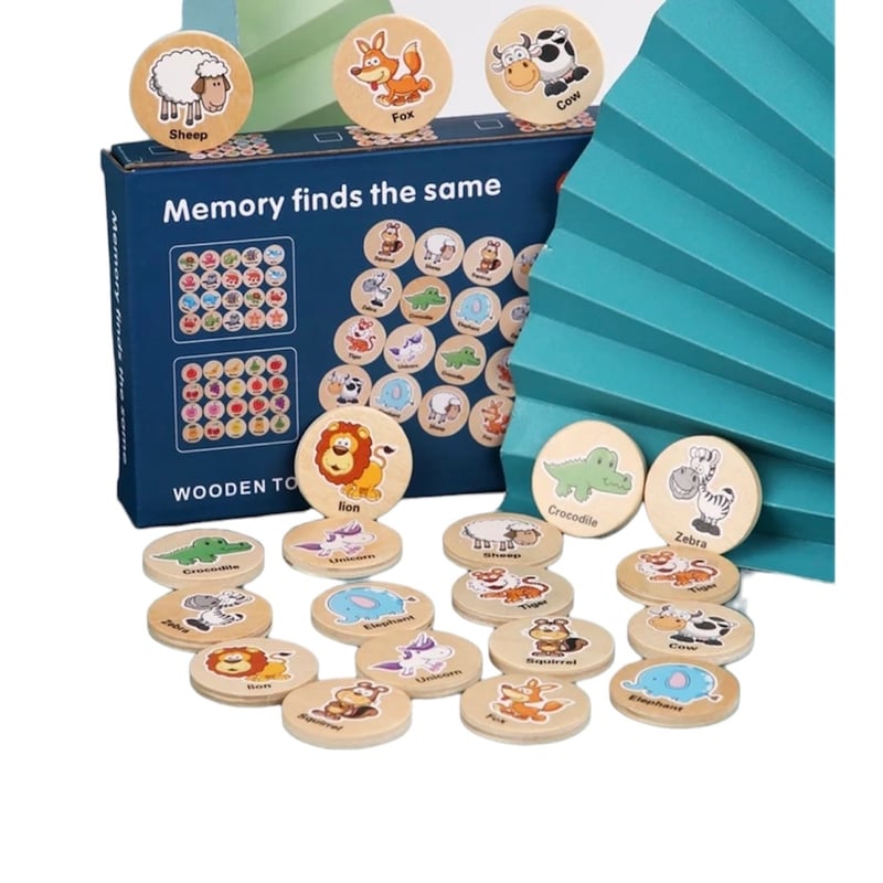 Juego de Memoria Niños Animales Salvajes Didactico GENERICO | falabella.com