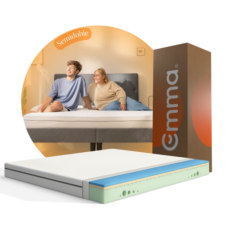 Colchón Emma One Semidoble con Soporte Ergonómico y Tecnología Alemana ...