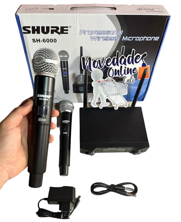 Microfono Shure Inalámbrico X 2 unidades de Microfonos SHURE ...