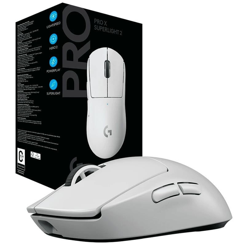 Mouse Gamer Inalámbrico Logitech PRO X SUPERLIGHT 2 (Blanco) LOGITECH ...