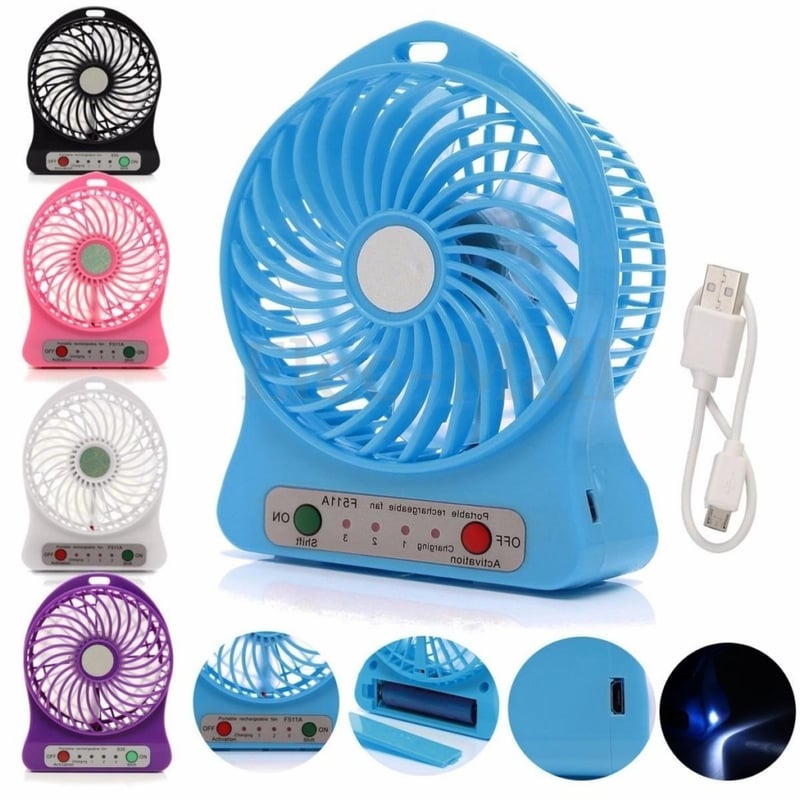 Ventilador Abanico Portátil Recargable Usb Escritorio Hogar SKY ...