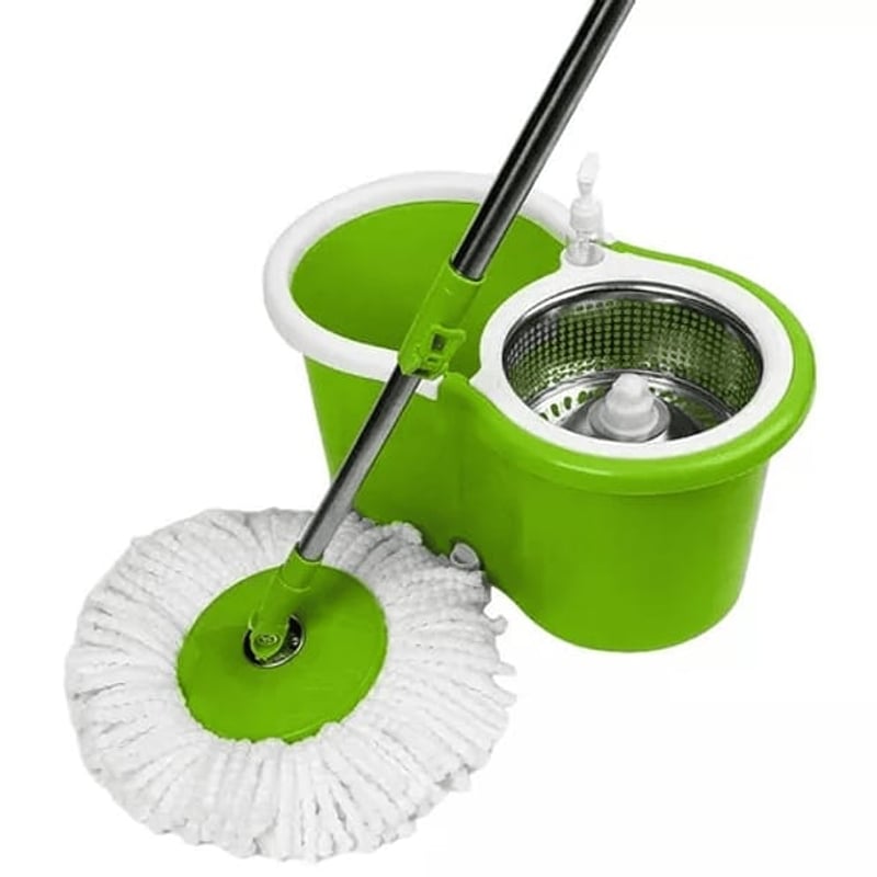 TRAPERO CON ESCURRIDOR AUTOMATICO 360° AZUL GENERICO | falabella.com