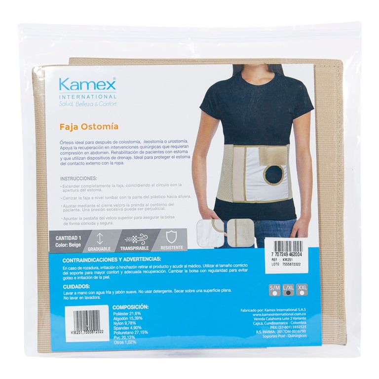 Faja Kamex Ostomia Talla L/Xl KAMEX | falabella.com