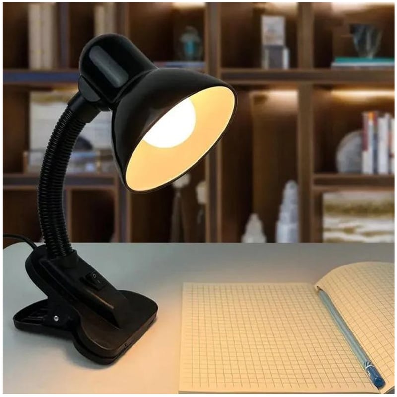 Lampara De Escritorio Con Pinza Flexible Lectura Elegante One Pixel