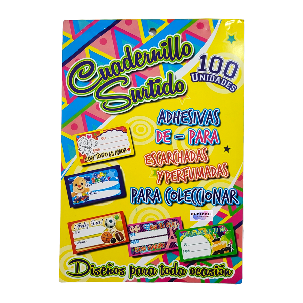 Cuadernillo de Stickers Adhesivos para Marcar Regalos GENERICO ...