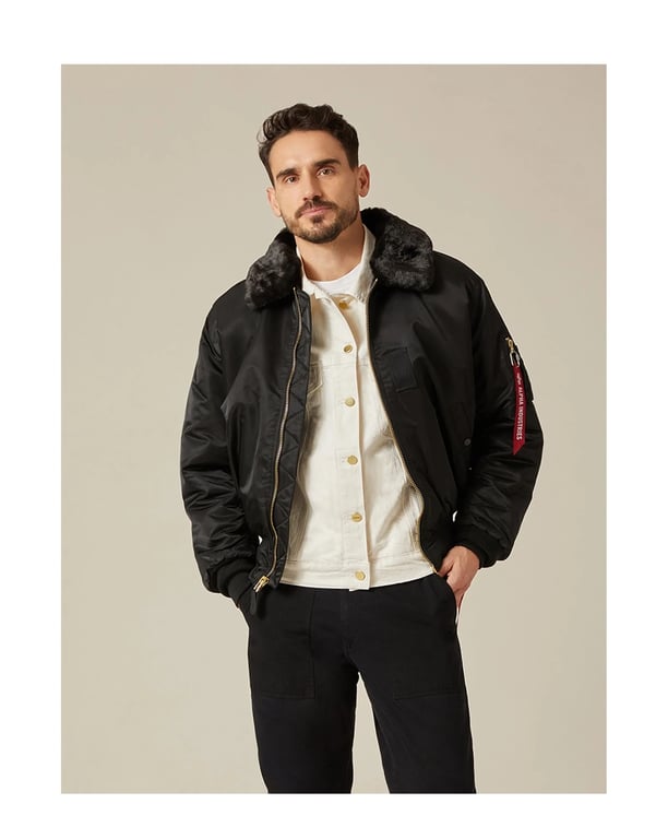 Chaqueta Alpha Industries de Piloto B-15 Bomber Jacket ALPHA INDUSTRIES ...