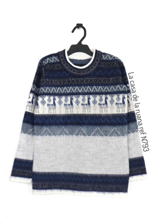 Buzo suéter cerrado en lana alpaca para niños GENERICO | falabella.com