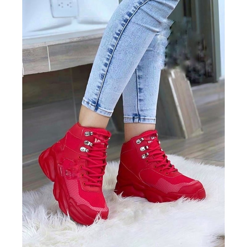 Bota De Mujer Color Rojo Bello Calzado Moda Casual GENERICO | falabella.com