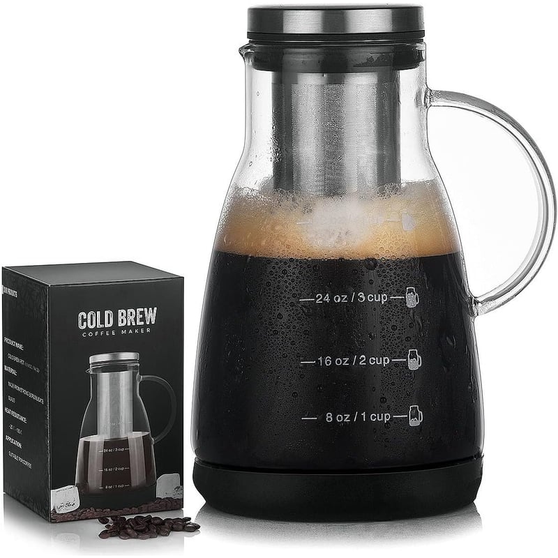 Cafetera Coldbrew Jarra Té Cafe Infusion Fria Filtro Acero GENELEC ...