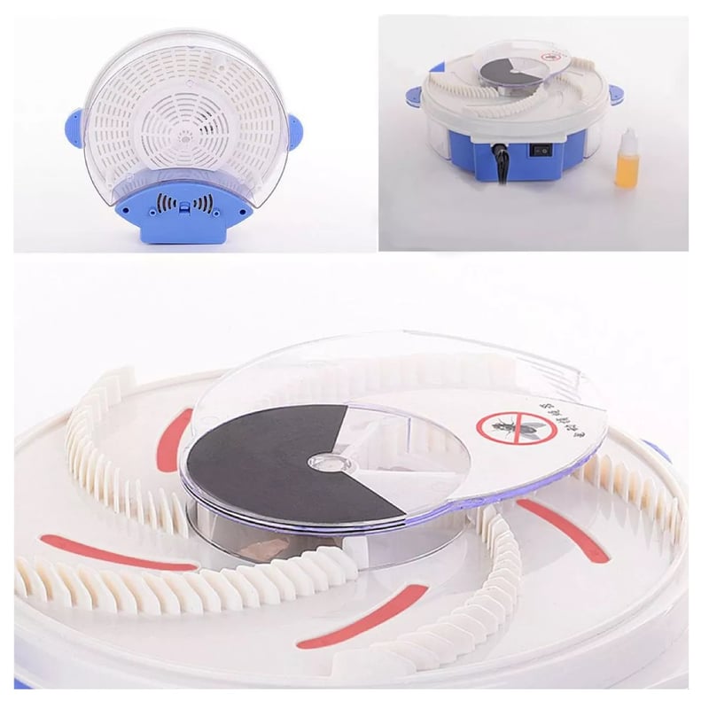 Trampa Automática Recargable Giratoria Atrapa Moscas Insecto GENERICO ...