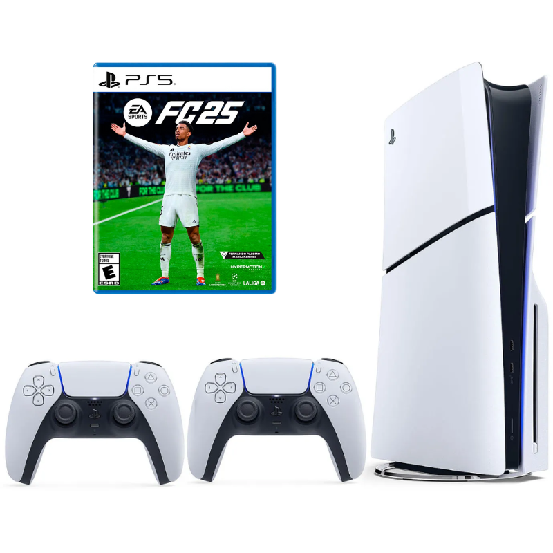 Playstation 5 Slim 1tb Con 2 Controles y Juego Fc 25 Ps5 Fisico ...
