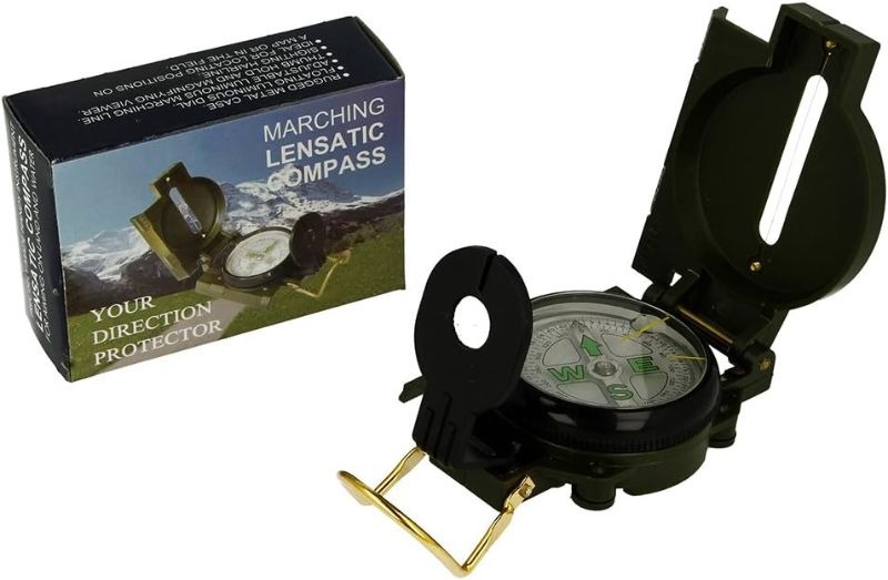 Brujula De Bolsillo Compass Portatil Metalica Camping Pesca GENERICO ...