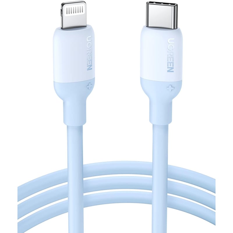 Cable USB-C a Lightning Silicona 1m Azul Marino UGREEN | falabella.com