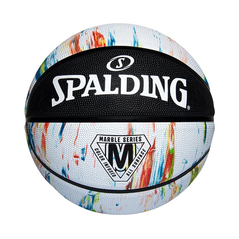 Balon Spalding De Basketball Marble Series Alt #6-Blanco SPALDING ...