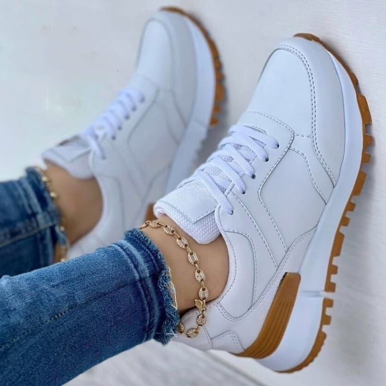 Tenis Blanco Bellos Dama Zapatillas Zapatos Mujer Lindos Moda Casual GENERICO | falabella.com