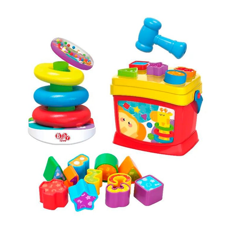 Juguete Encajable Y Apilable Didáctico Bebes Martillo Figura ENFANT'ASY ...