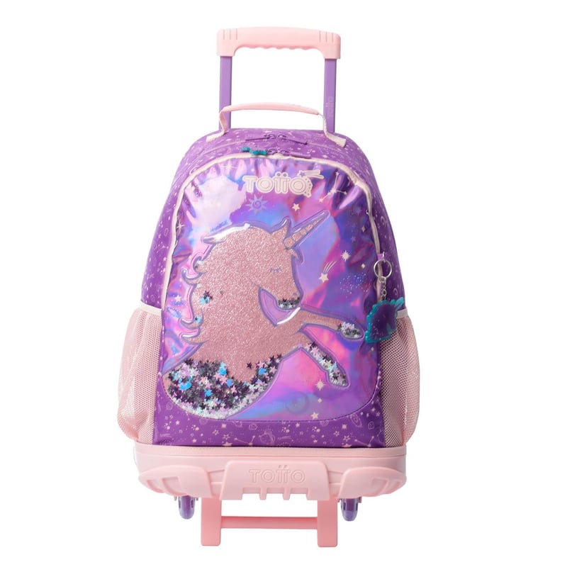 Morral con ruedas Niña Unispace Grande Morado TOTTO | falabella.com