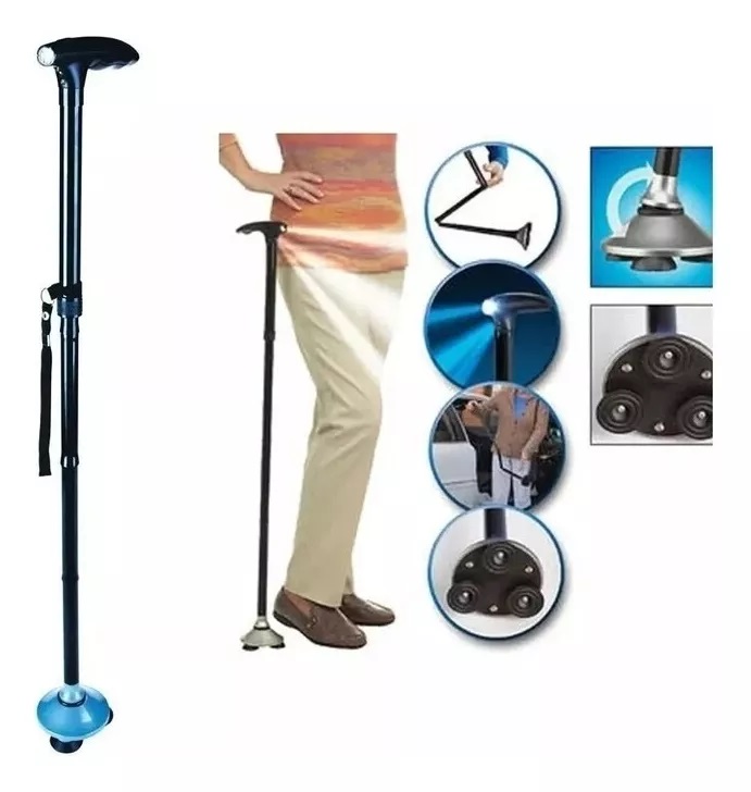 Baston Ortopedico Trusty Cane Con Linterna Luz Led Plegable GENERICO ...