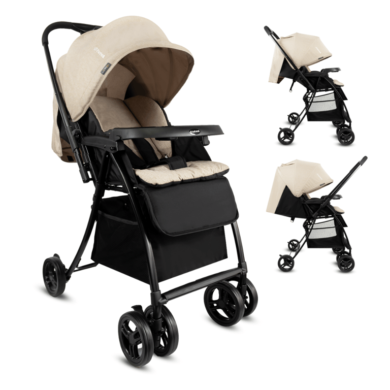 Coche Reversible para Bebé Golf Beige Plegado compacto BEBESIT ...