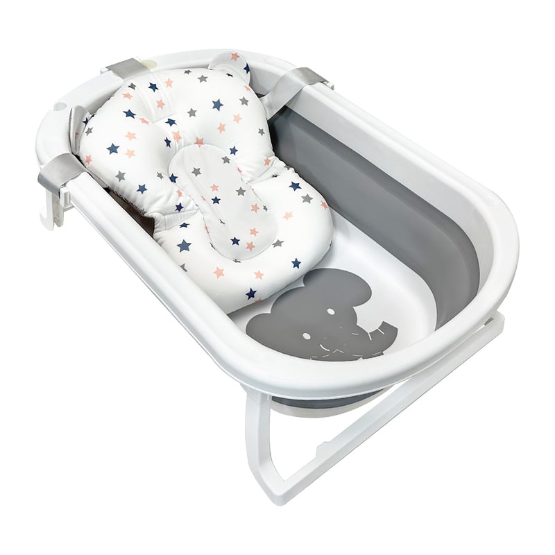 Bañera Bebé Premium baby Cojín y Termómetro Pol Gris PREMIUM BABY ...