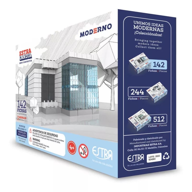 Estralandia Genio Constructor Moderno 142 Fichas ESTRA | falabella.com