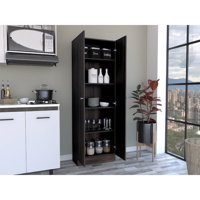 Alacena Pantry Nogal Europeo con amplios espacios ZF RTA DESIGN ...