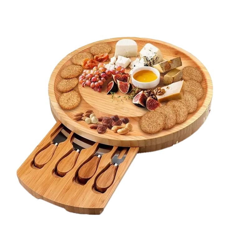 Set Tabla De Quesos con Utensilios Mertec Bambú MERTEC | falabella.com