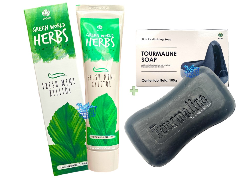 Pasta Dental Herbal Natural y Jabón Turmalina Hgw VARIOS | falabella.com