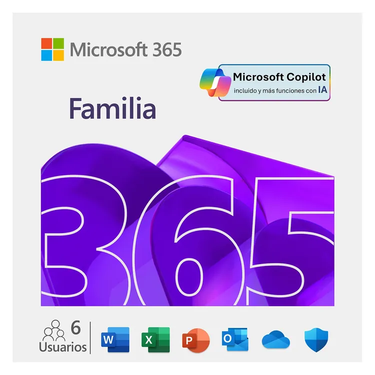 Microsoft Office 365 Familia 6 usuarios 15 Meses MICROSOFT | falabella.com