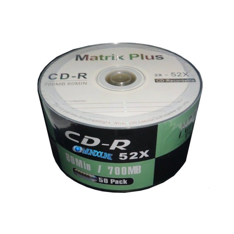 Cd disco imprimible cd-r 52x torre x 50 uds matrix GENERICO | falabella.com