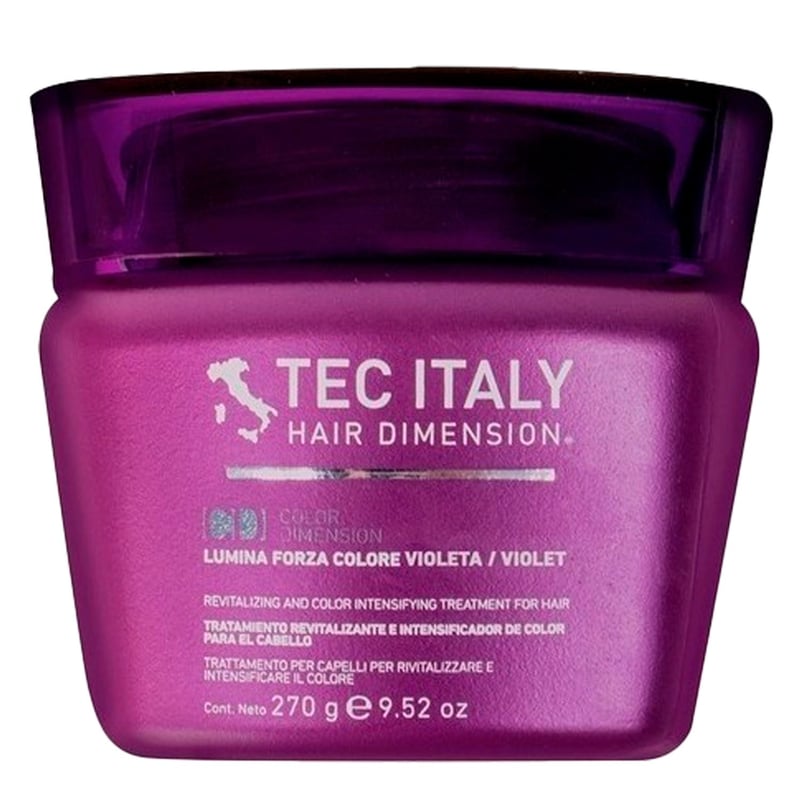 Mascarilla Capilar Tec Italy Tratamiento Lumina Forza Colore Violeta: Intensificador de Color ...