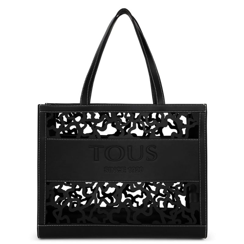 Bolso Tous Para Mujer Amaya kaos Icon Efecto Cuero Negro TOUS ...