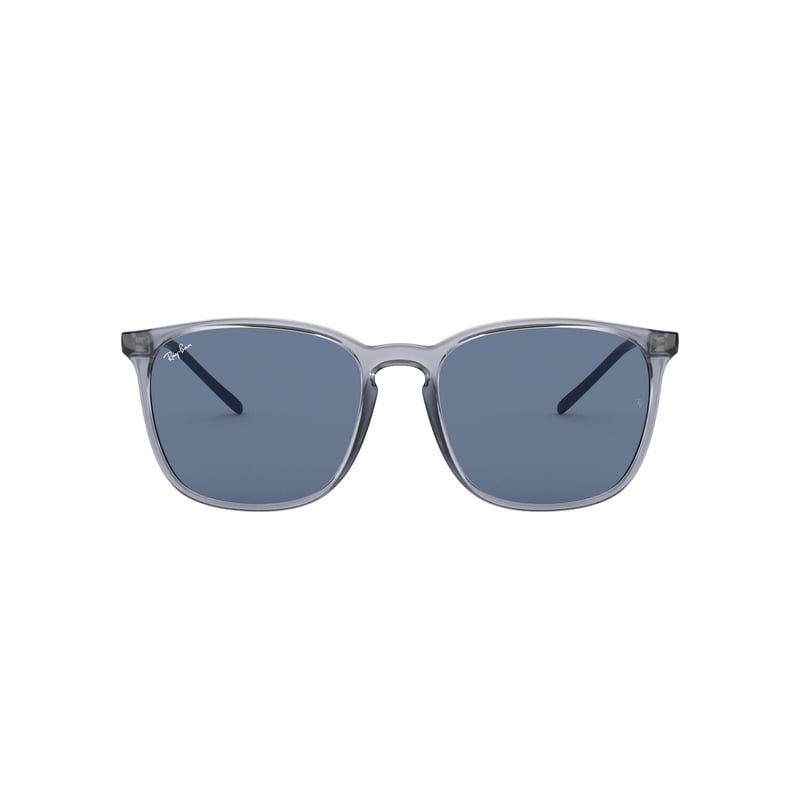 Gafas de sol Ray Ban RB4387 Unisex Marco Transparent Blue Lente Dark ...